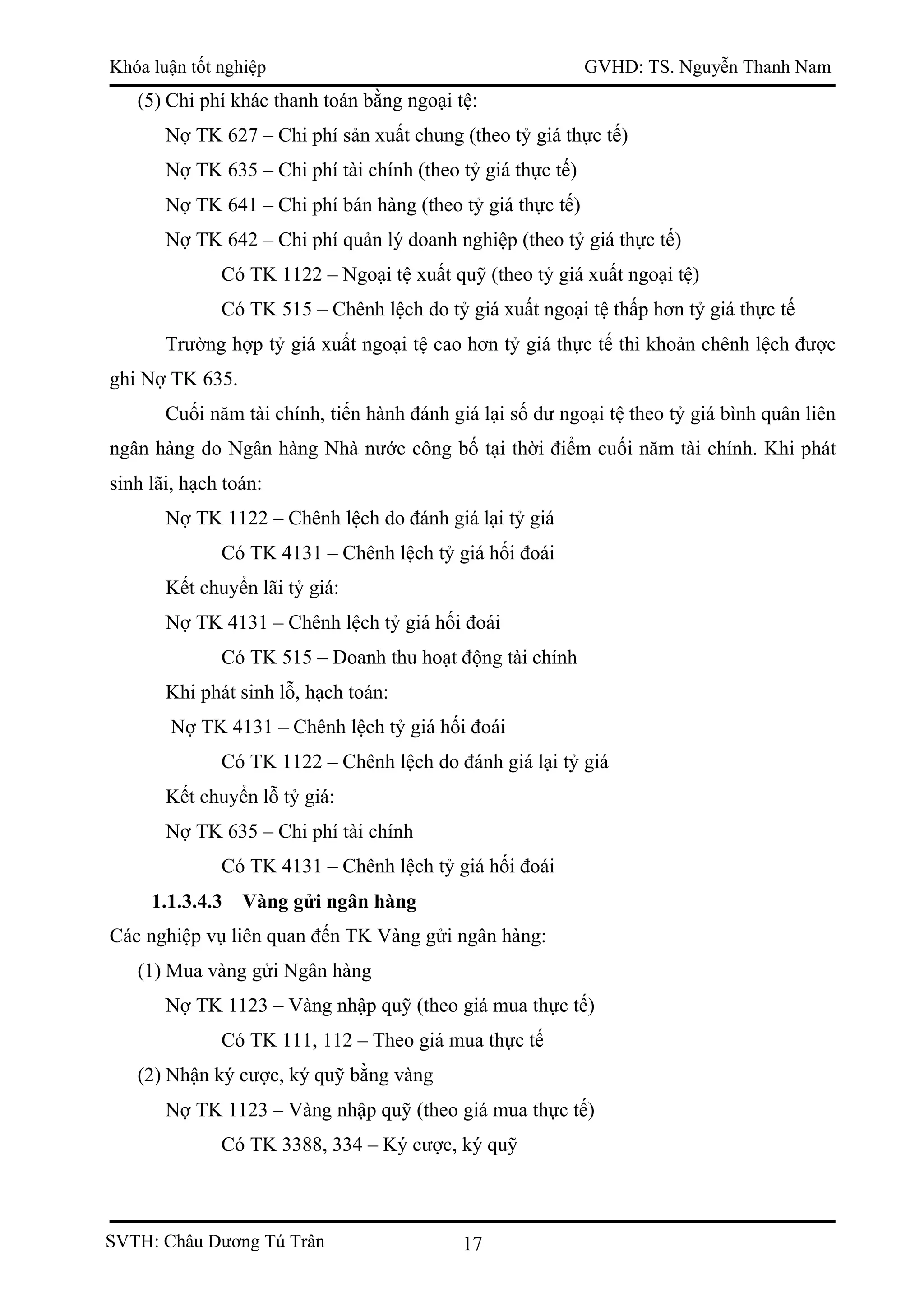 Kế toán vốn bằng tiền và các khoản phải thu rất hay, đạt 9 điểm | PDF