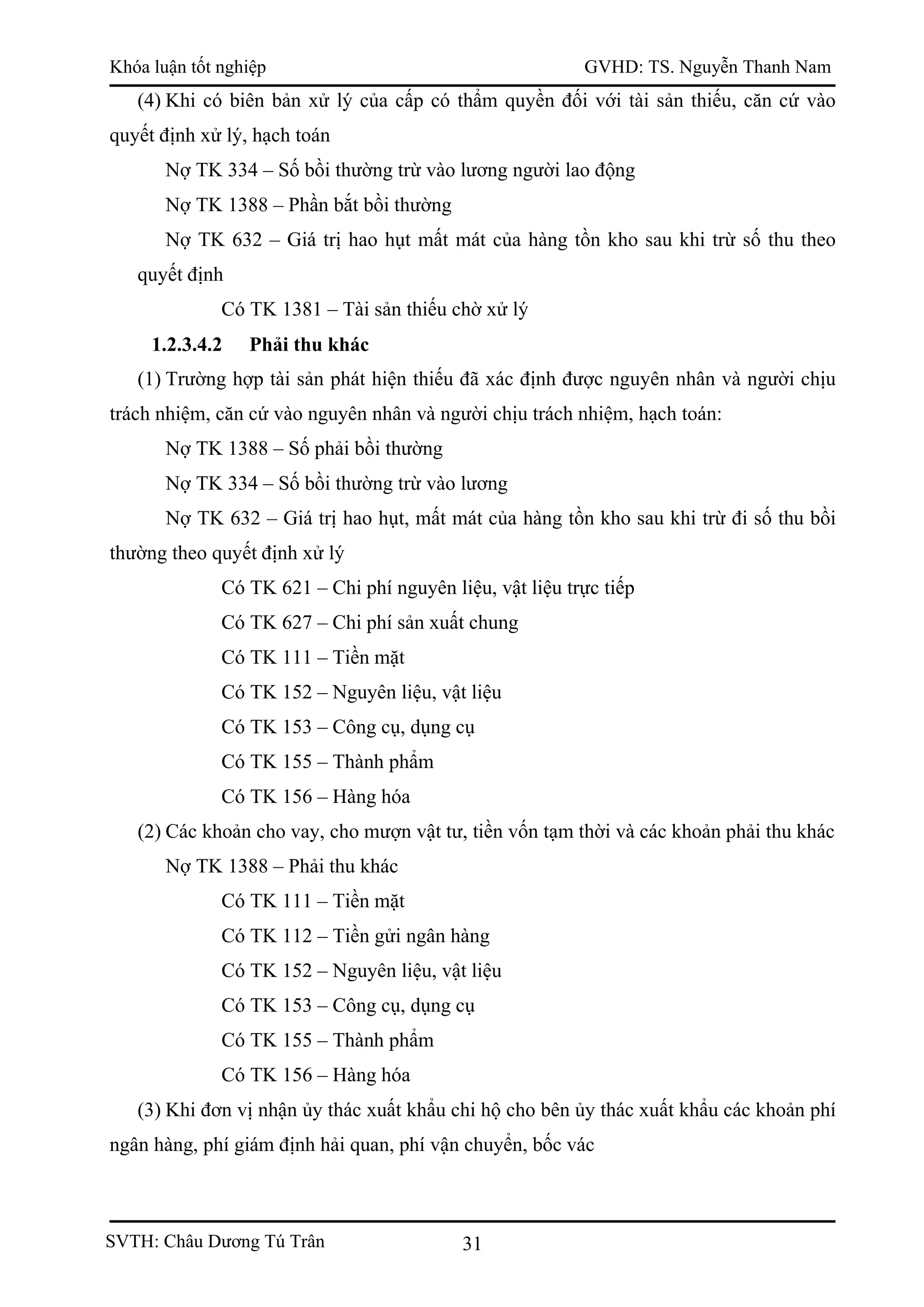Kế toán vốn bằng tiền và các khoản phải thu rất hay, đạt 9 điểm | PDF