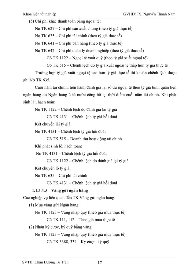 Kế toán vốn bằng tiền và các khoản phải thu rất hay, đạt 9 điểm | PDF