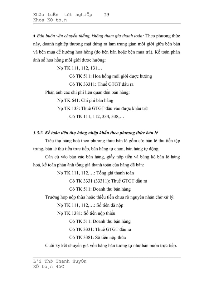 Hoàn thiện kế toán nhập khẩu hàng hoá và tiêu thụ hàng hoá nhập khẩu tại Công ty Cổ phần Xuất ...