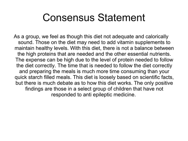 Ketogenic Diet Ppt
