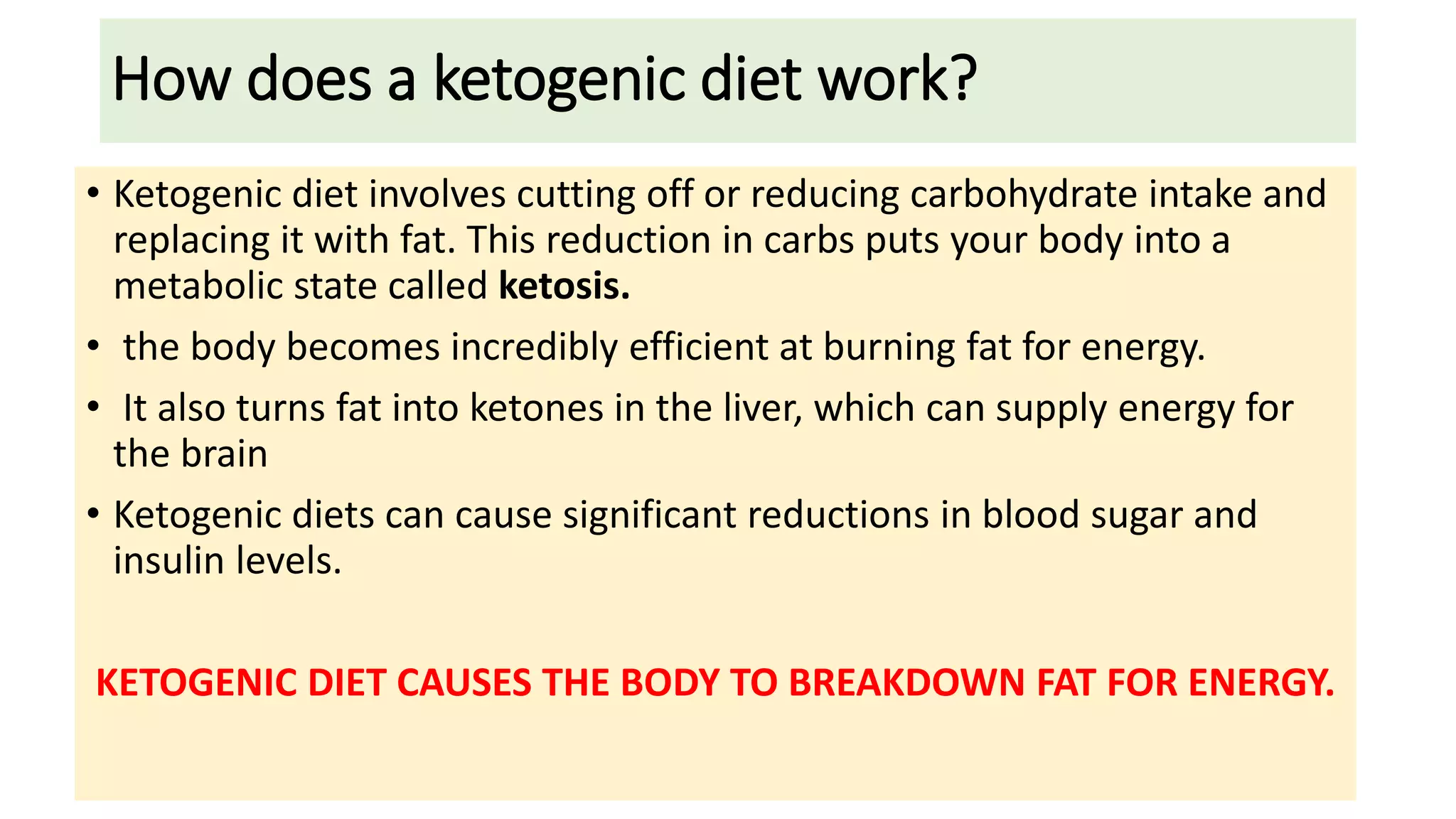 Ketogenic diet ppt | PPTX