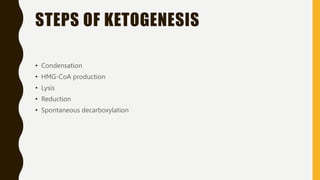 Ketone bodies and metabolism-biochemistry | PPTX