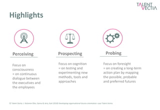 Developing organisational futures orientation: case Talent Vectia | PPT