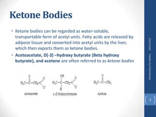 Ketosis- causes and consequences | PPTX