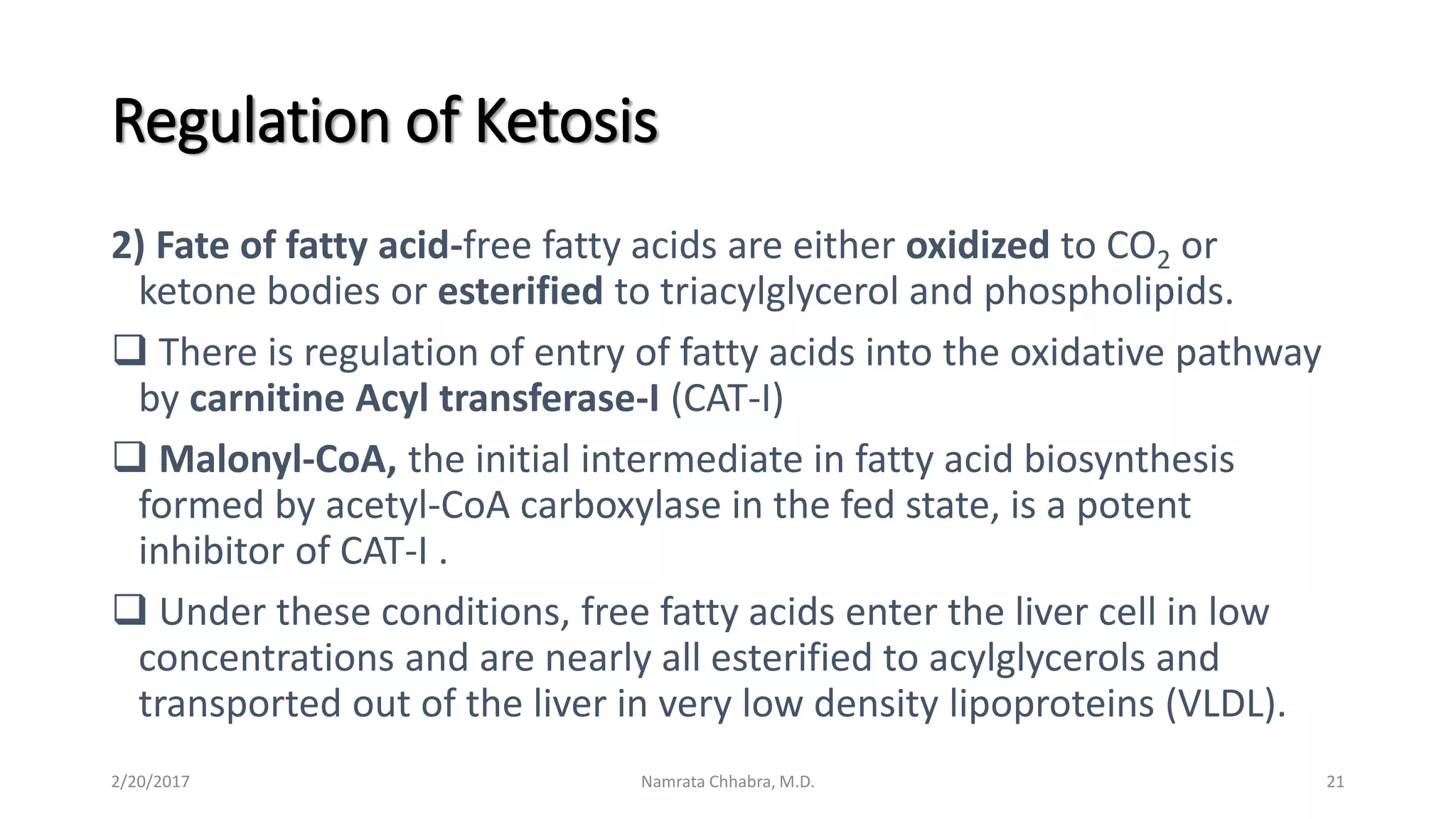 Ketosis a quick revision | PPTX
