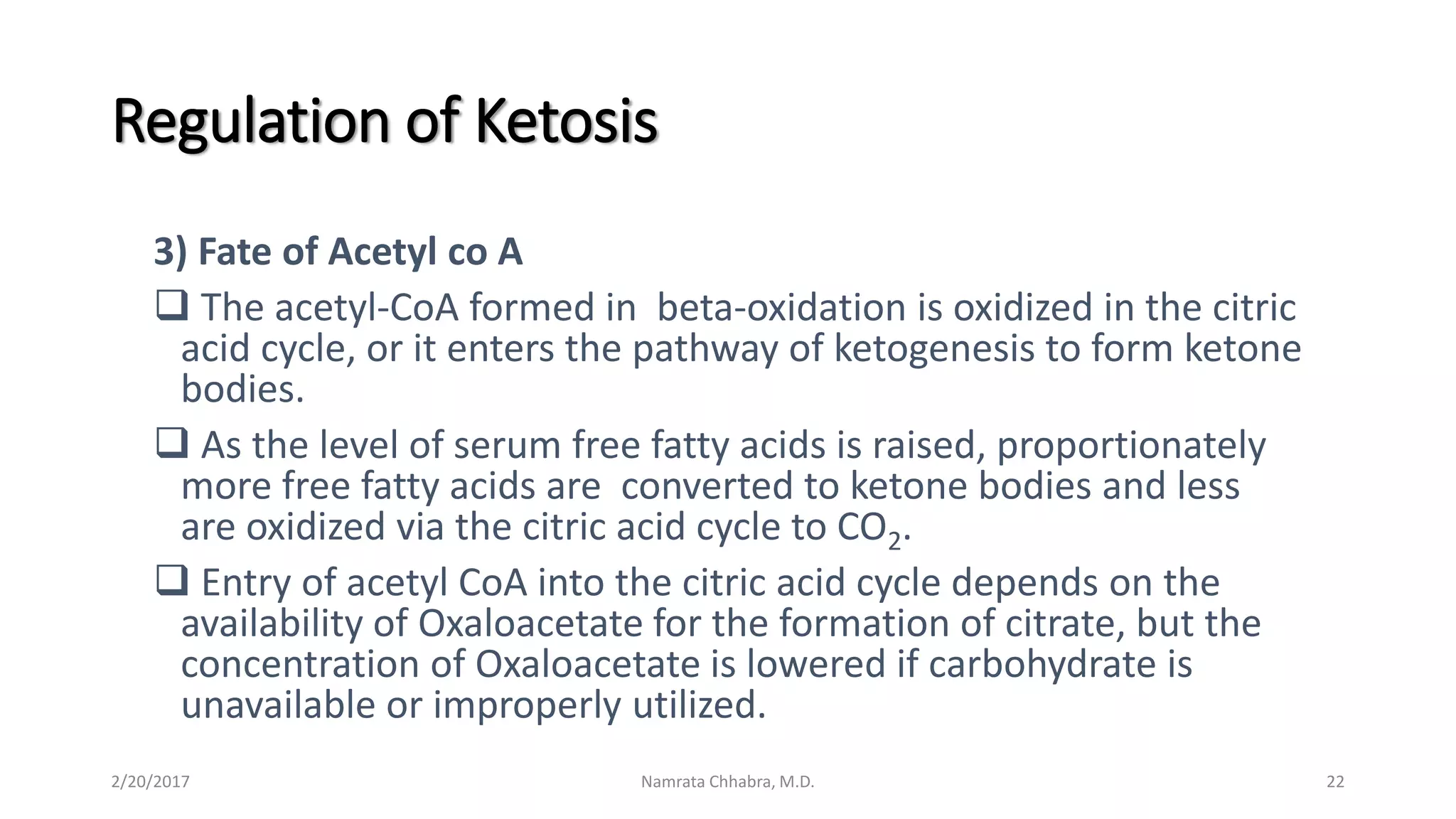 Ketosis a quick revision | PPTX
