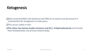 Ketosis a quick revision | PPTX