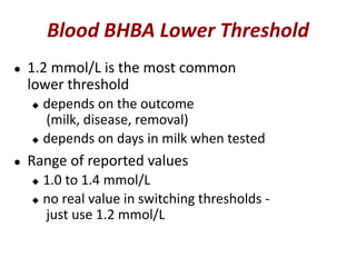 Diagnosing and Monitoring Ketosis in Dairy Herds | PPTX