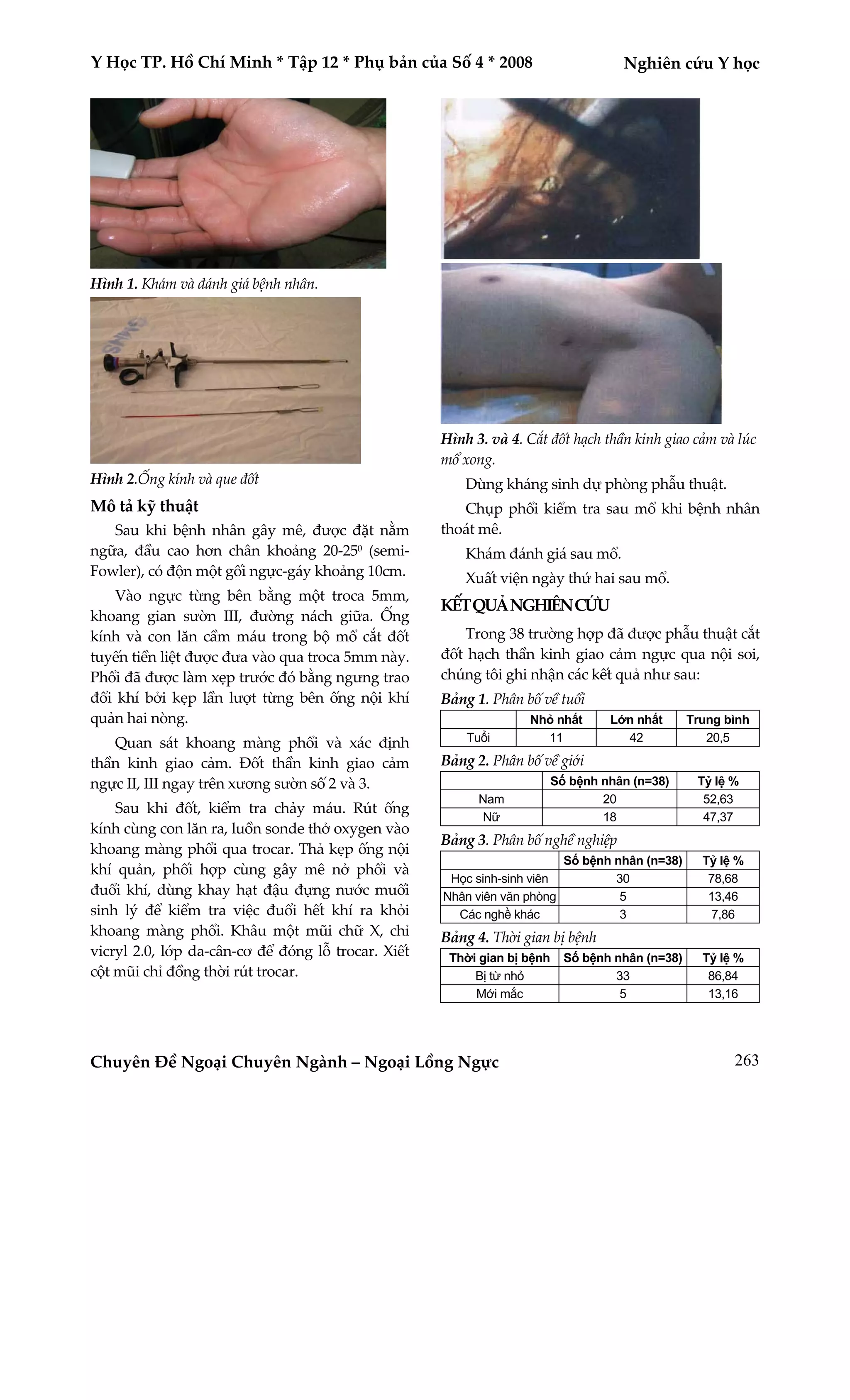 Ket qua dieu tri tang tiet mo hoi tay bang phau thuat noi soi mot ...