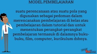 Model pembelajaran TTW (Think - Talk - Write ) | PPT