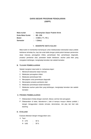 Ketrampilan dasar praktik klinik | PDF