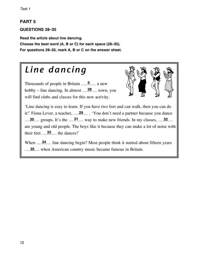 Ket reading and writing practice | PDF