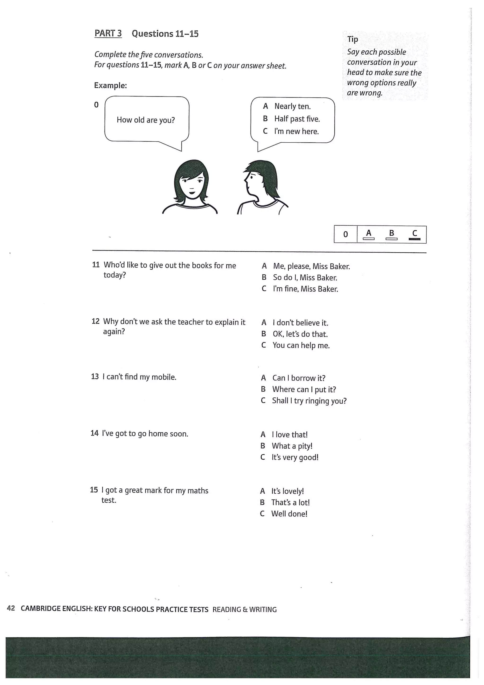 Ket readingwriting simulacro 1 | PDF