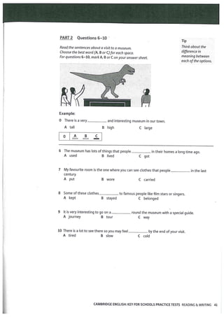 Ket readingwriting simulacro 1 | PDF