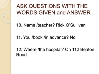 Ket speaking activities | PPTX