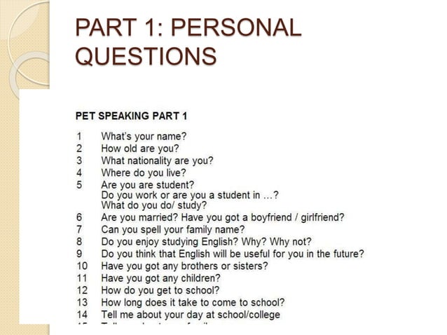 Ket speaking activities | PPTX