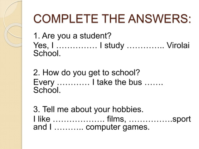 Ket speaking activities | PPTX