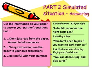 Ket speaking overall guide | PPSX