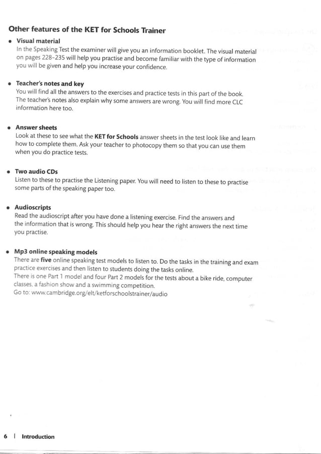 Ket trainer with answers | PDF | Desserts and Baking | Food & Drink