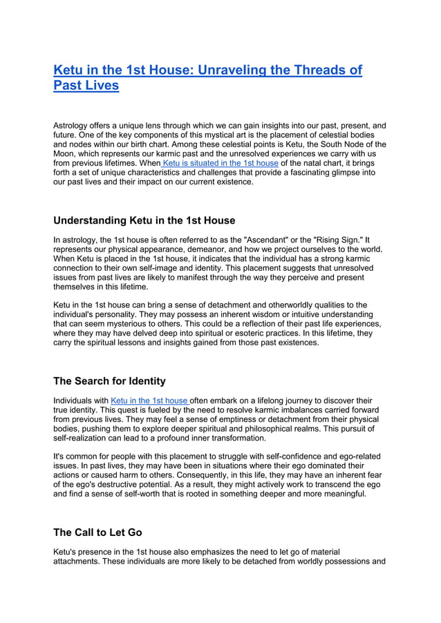 Ketu in the 1st House.docx