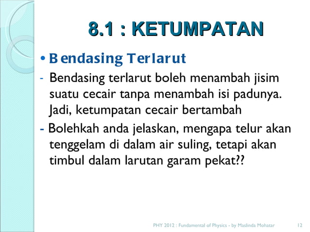 Ketumpatan | PPT