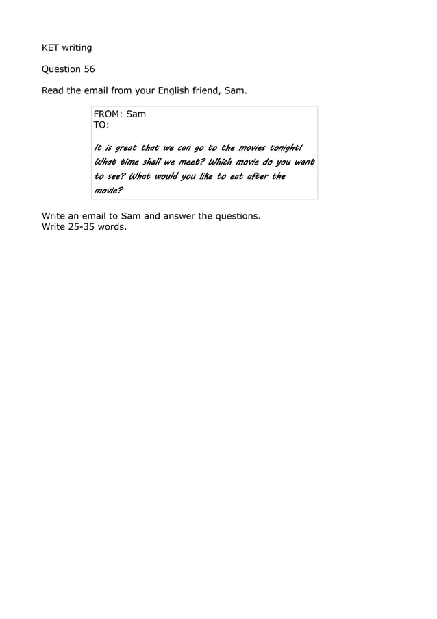 Ket writing | PDF | Grocery Shopping | Shopping