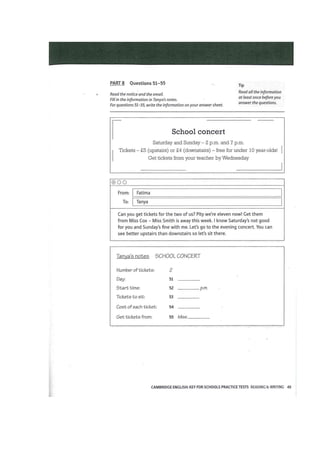 Ket writing practice 1 | PDF