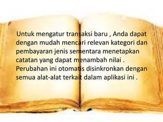 Administrasi Keuangan INESOFT CASH ORGANIZER | PPTX