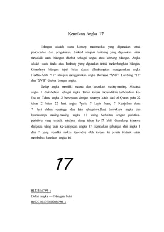 Keunikan angka 17 | PDF