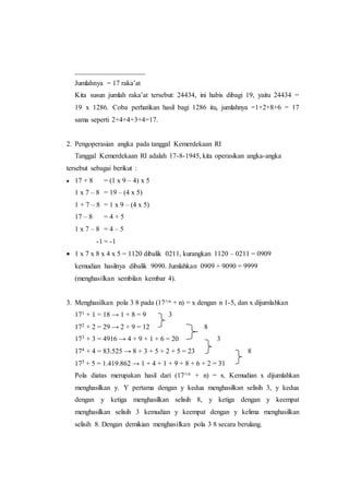 Keunikan angka 17 | PDF