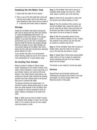 Keurig Coffee Machine B30: MINI Use & Care Guide | PDF