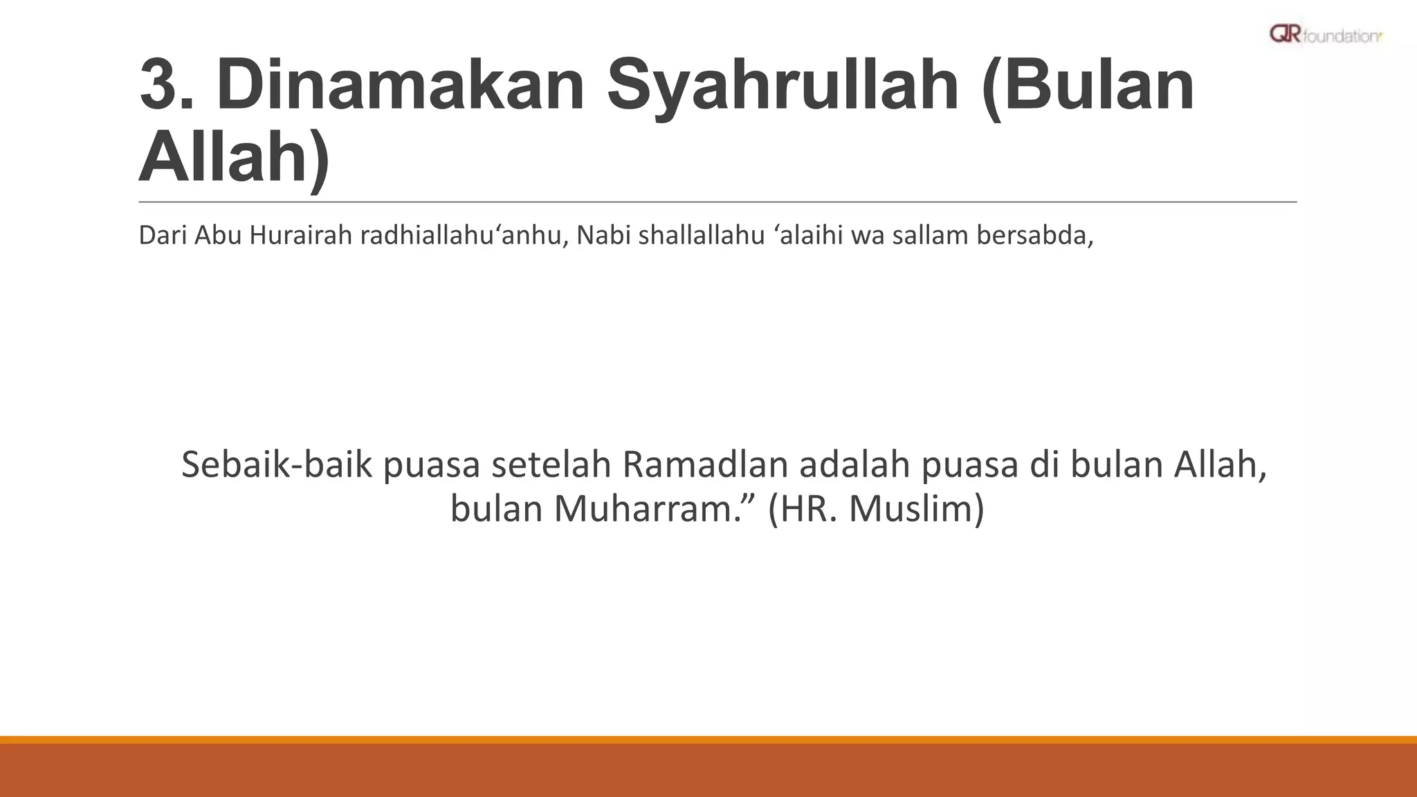 Bulan Muharram dan Keutamaan Beribadah | PPTX