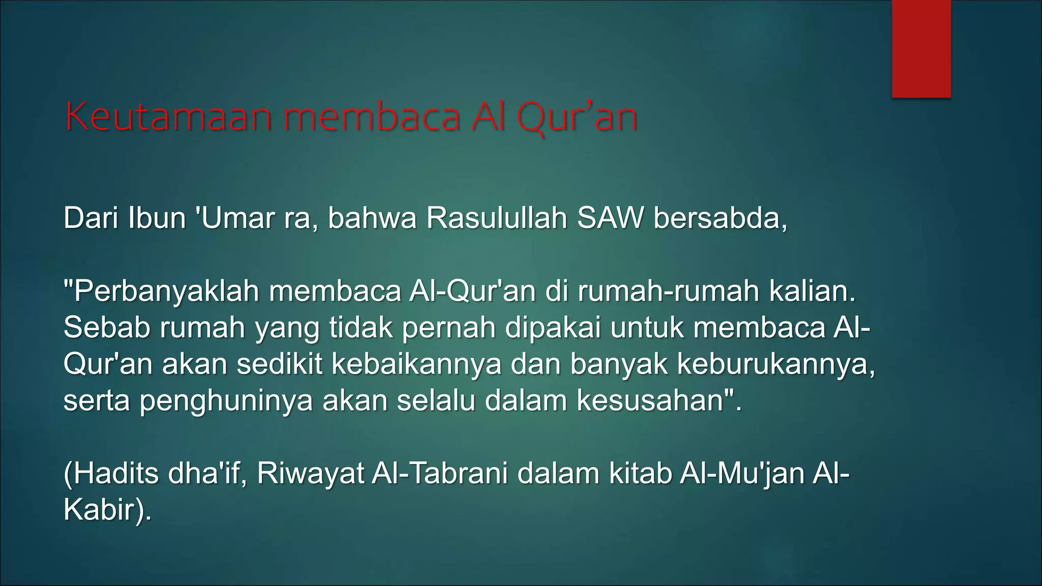 KEUTAMAAN MEMBACA AL QURAN.ppt