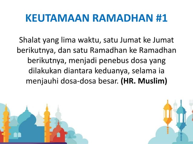 Keutamaan Puasa dan Ramadhan | PPTX