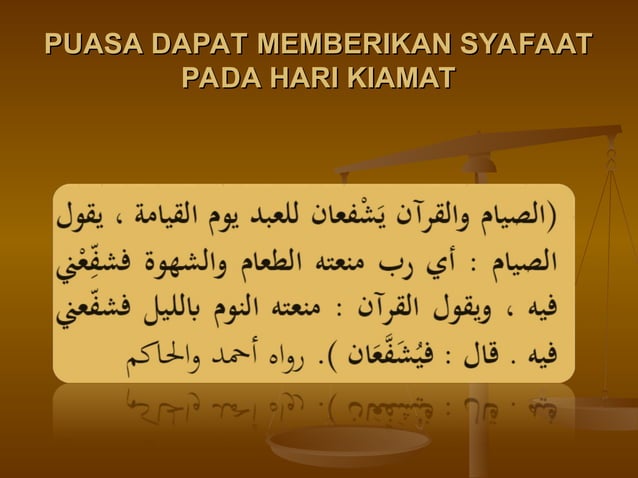 Keutamaan Ramadhan sebagai pelajaran bag | PPT