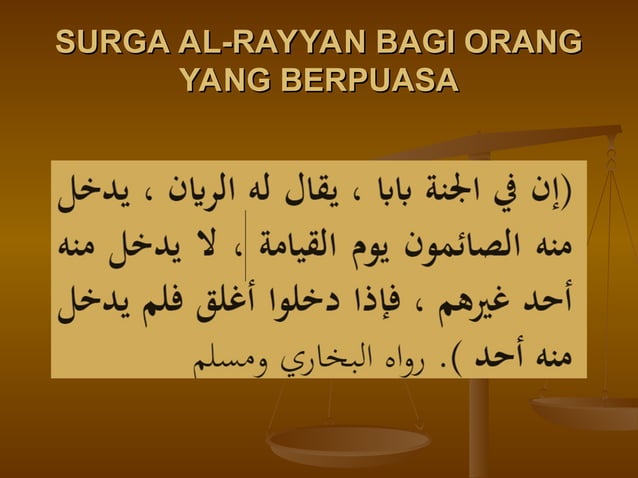 Keutamaan Ramadhan sebagai pelajaran bag | PPT