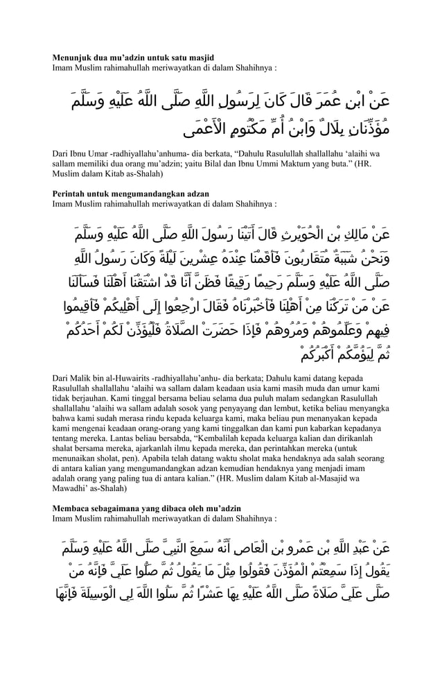 Keutamaan sholat lima waktu | PDF