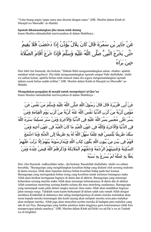 Keutamaan sholat lima waktu | PDF