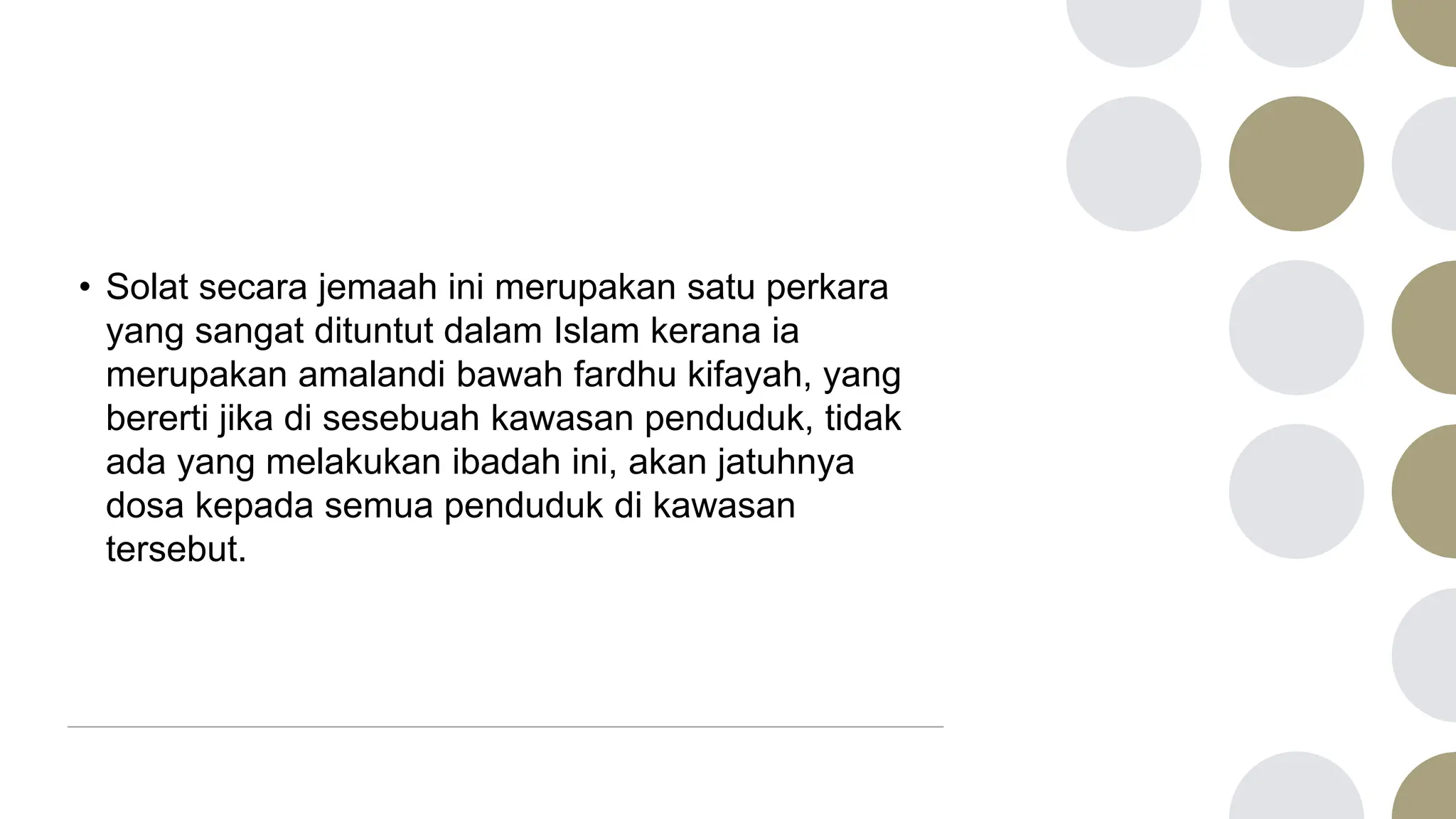 Keutamaan Solat Berjemaah Seorang Muslim | PPTX