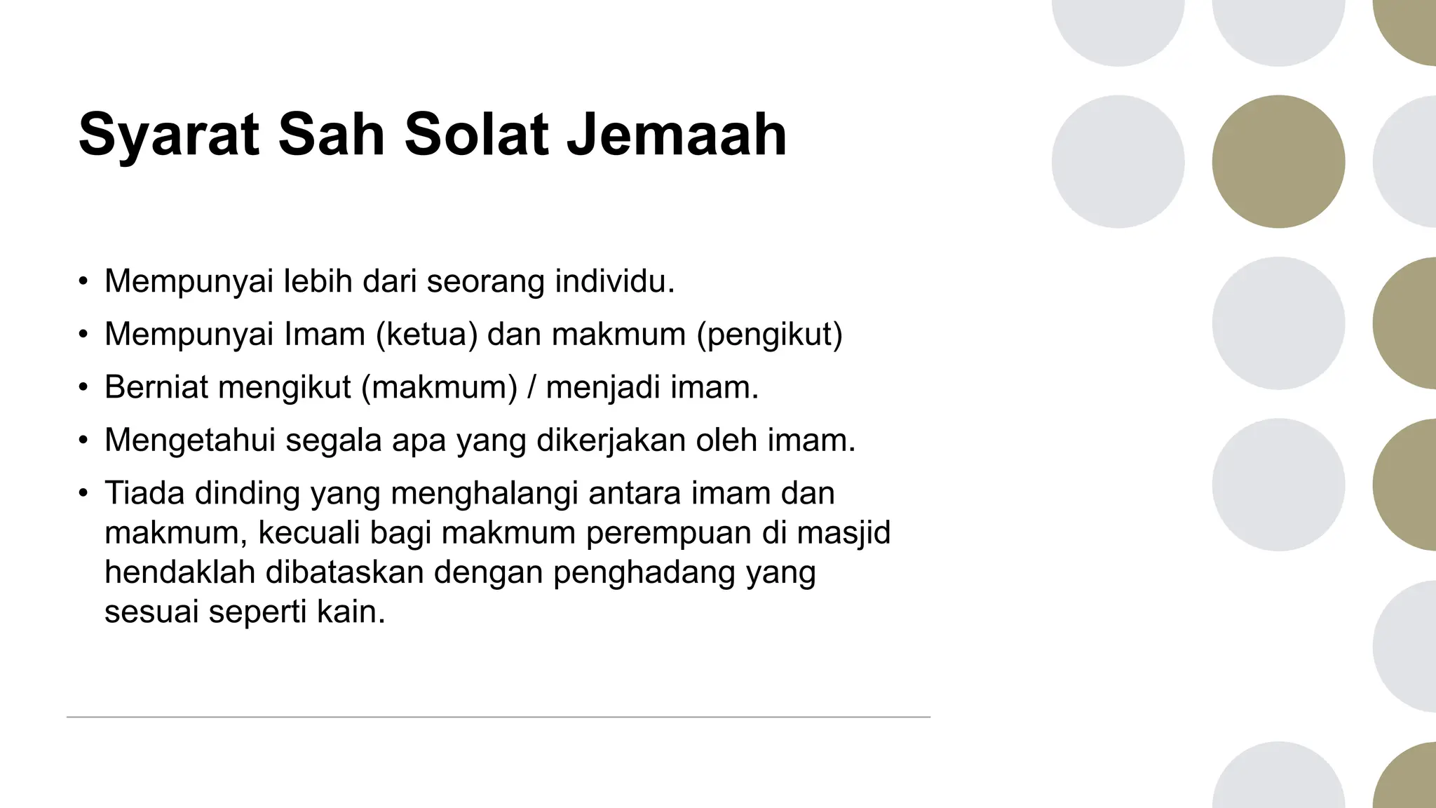 Keutamaan Solat Berjemaah Seorang Muslim | PPTX