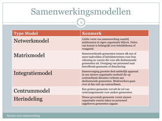 Keuzen voor samenwerking | PPTX | Business | Business and Finance