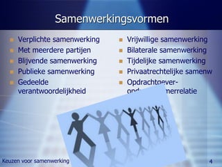 Keuzen voor samenwerking 2 | PDF