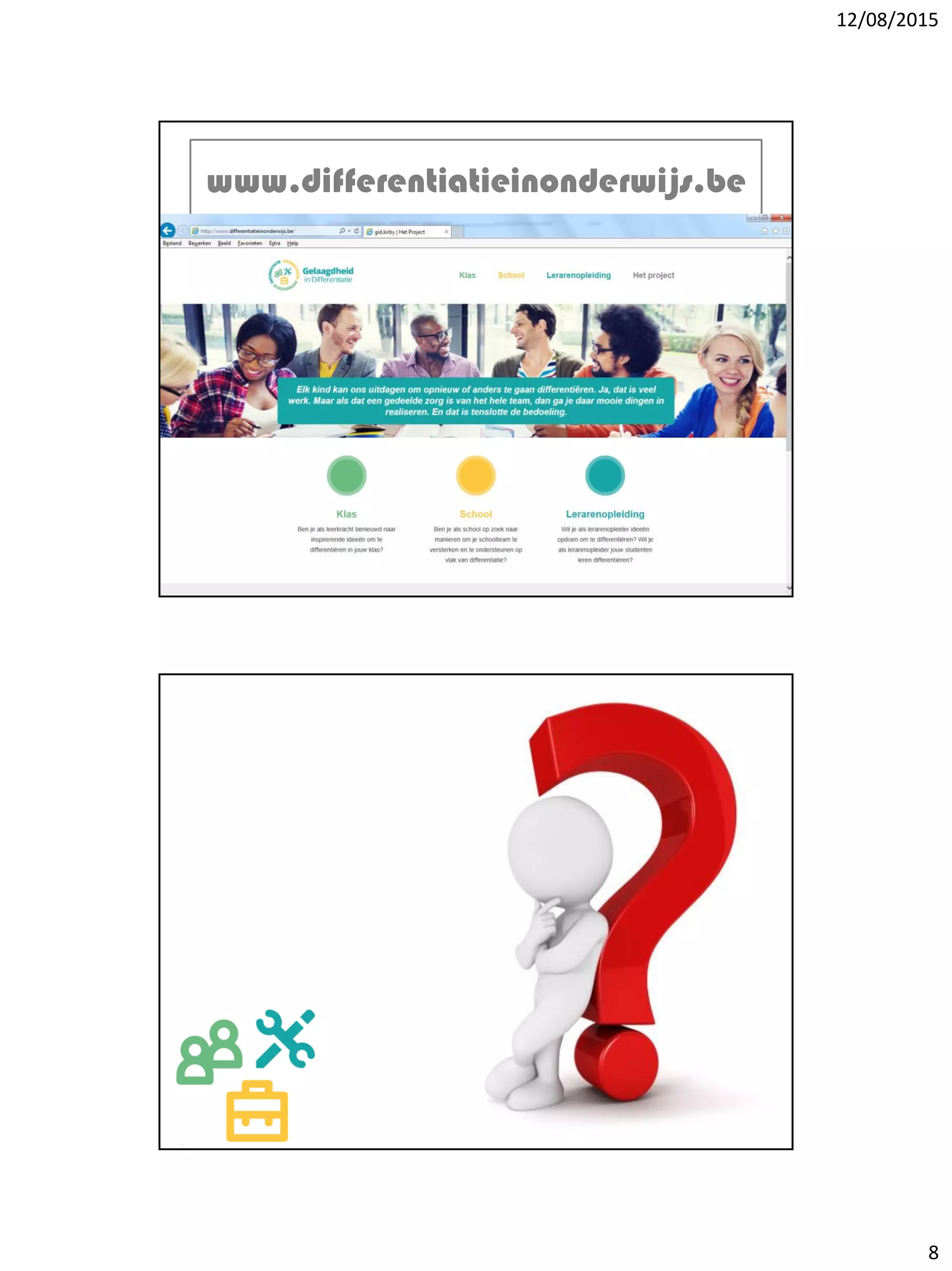 Keuzesessie Gelaagdheid in differentatie | PDF