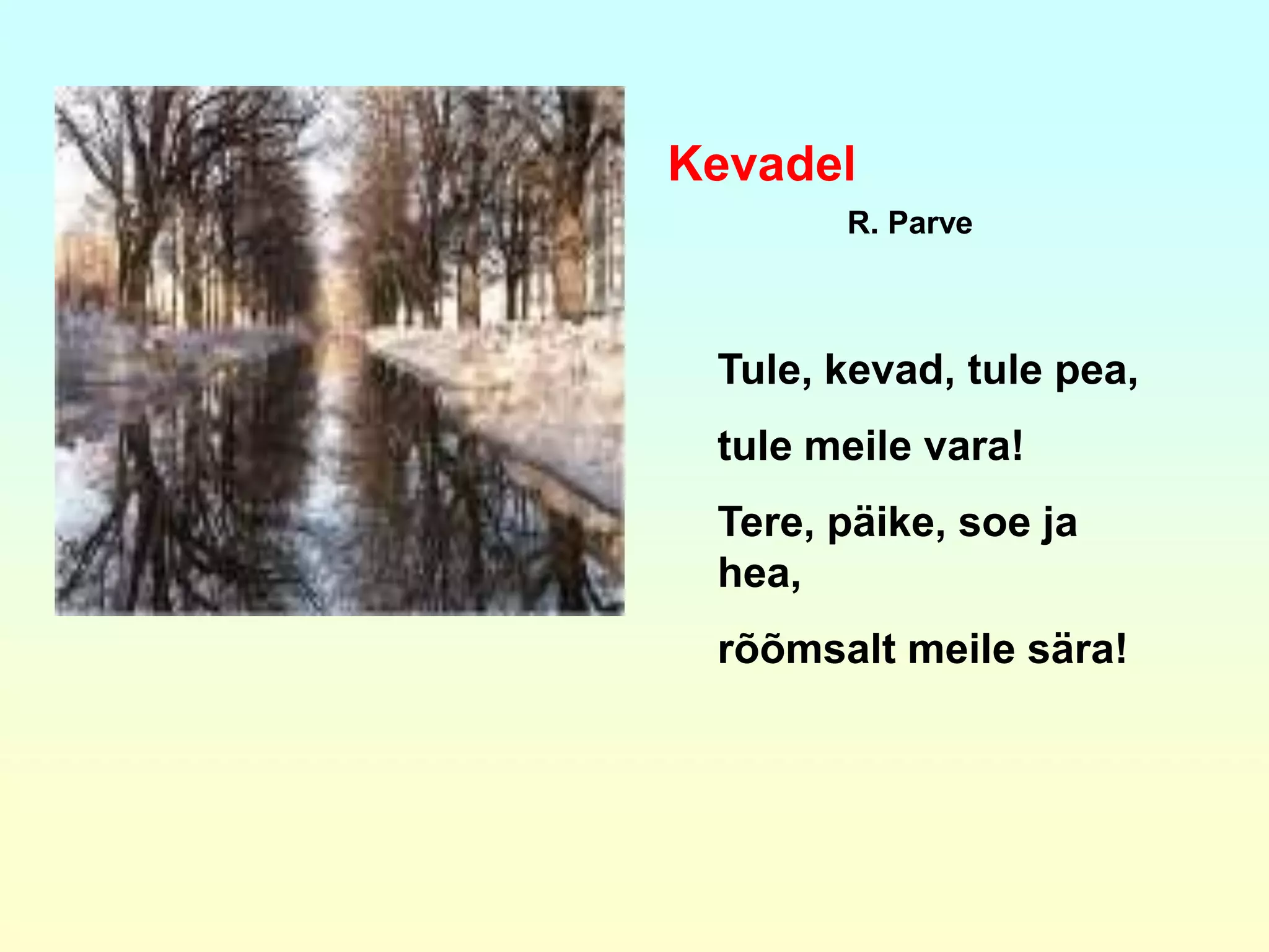 Kevad 2 5.Klass | PPT