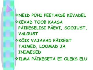 Kevadpyhad | PPT