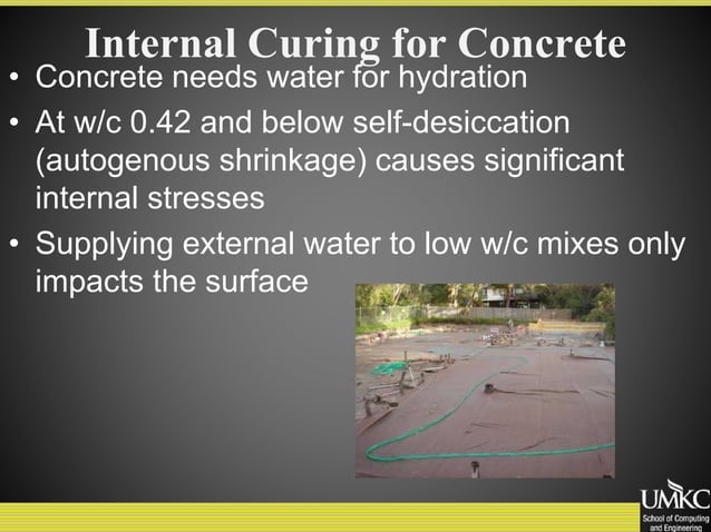 Internal Curing of Pervious Concrete using Lightweight Aggregate | PPT
