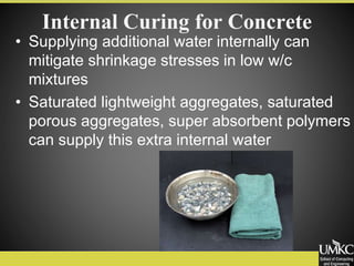 Internal Curing of Pervious Concrete using Lightweight Aggregate | PPT