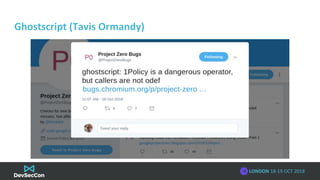 DevSecCon London 2018: Variant Analysis – A critical step in handling vulnerabilities | PPTX ...