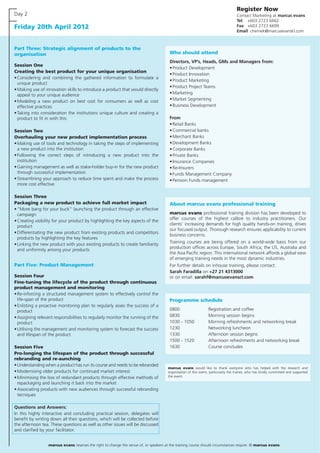 Kevin chetty, product innovation and management for financial ...